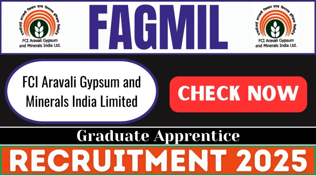 FAGMIL Recruitment 2025: Graduate Apprentice Openings