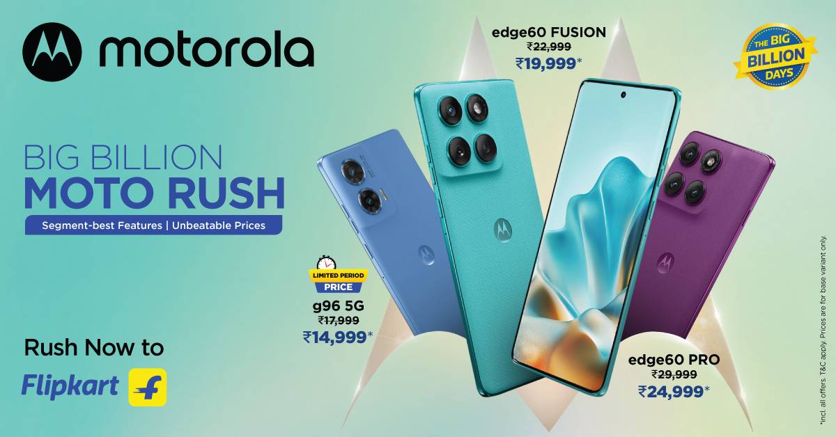 Motorola Announces Festive ‘Big Billion Moto Rush’ with Massive ...