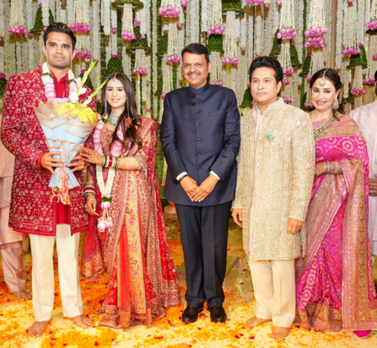 Arjun Tendulkar Ties the Knot with Sania Chandok in Mumbai Ceremony