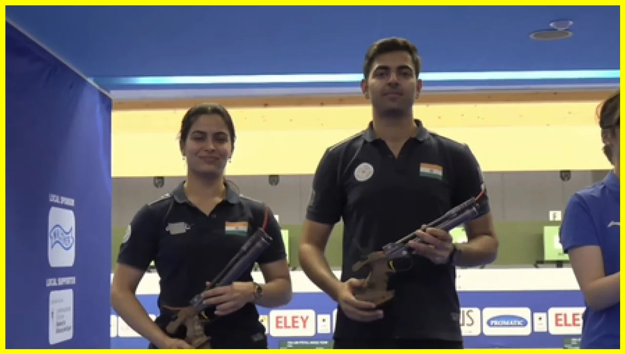 Manu Bhaker and Samrat Rana Secure Silver in Munich Shooting World Cup