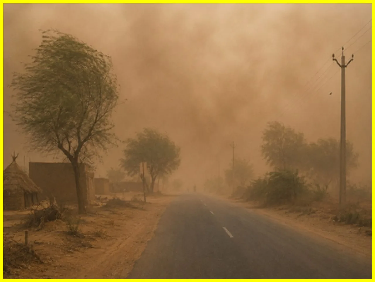 Severe Dust Storm Hits Rajasthan, Winds Reach 102 km/h