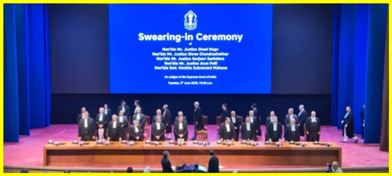 Chief Justice Swears in Five New Judges, Supreme Courts Strength Reaches 37