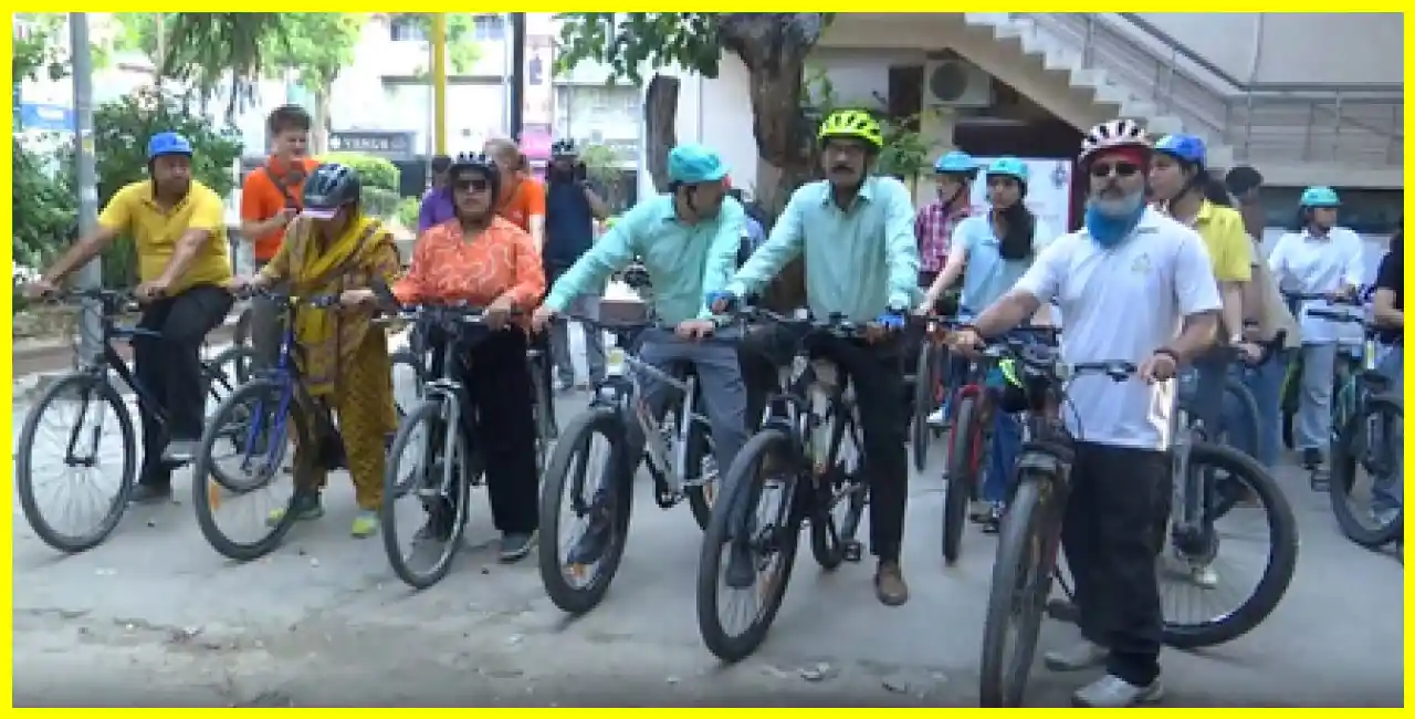 Cycling Rally in New Delhi Promotes Sustainable Transportation on World ...