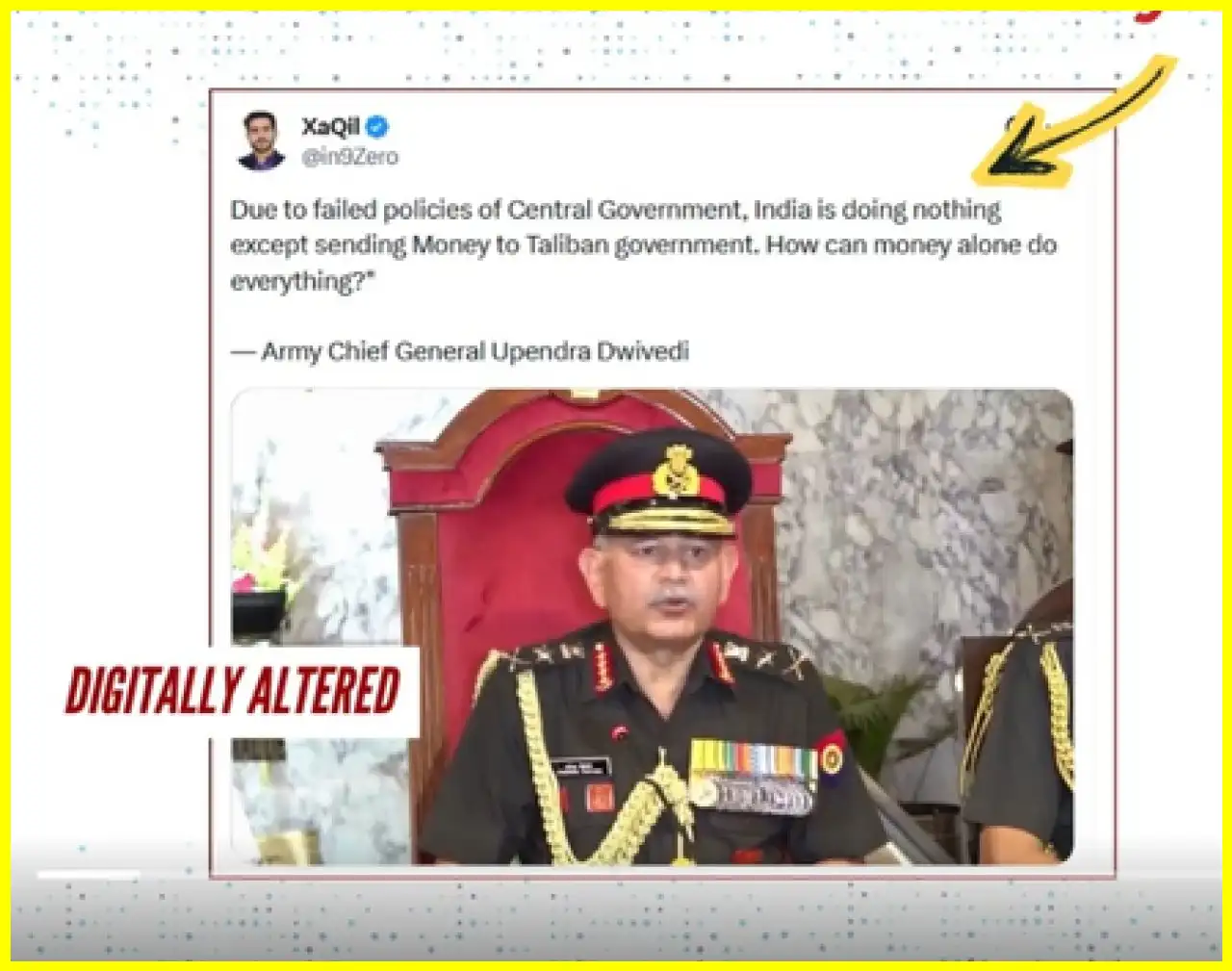 Fake Video Targeting Indian Army Chief Exposed as Pakistani Propaganda