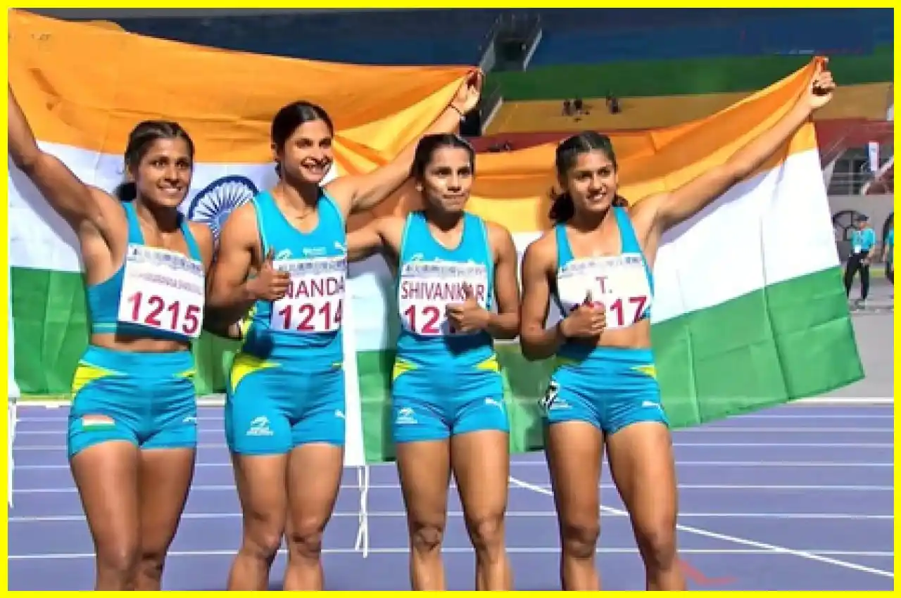 Indian Womens 4x100m Relay Team Shines at New Taipei Athletics Open