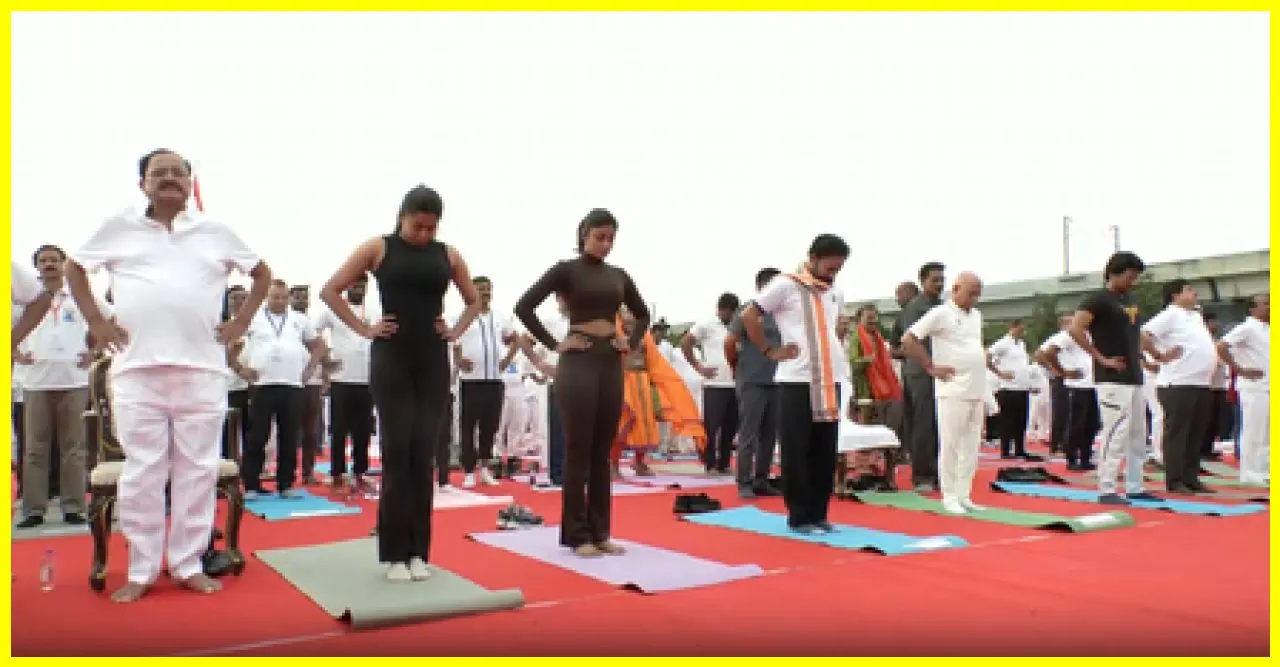 Thousands Participate in Yoga Practice Ahead of International Yoga Day ...